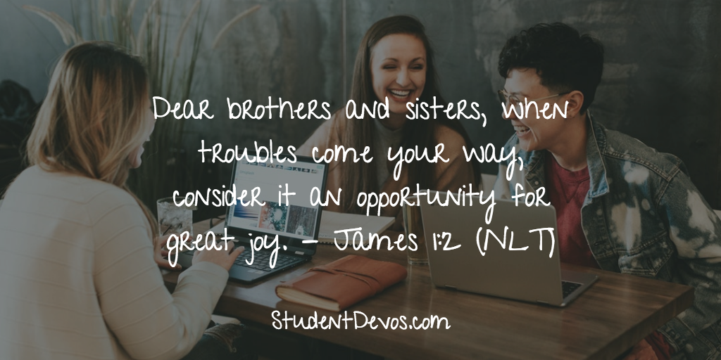 Daily Bible Verse and Devotion – James 1:2 – The Z